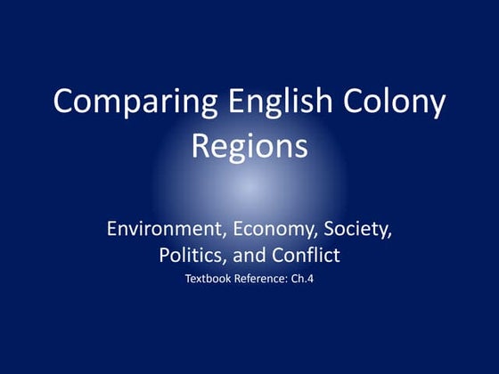 3 regions of colonies | PPT