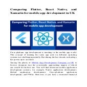 Comparing Flutter, React Native, and Xamarin for mobile app development in UK.pdf
