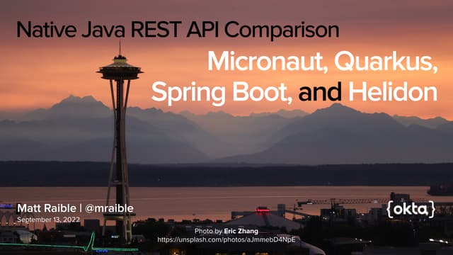 Comparing Native Java Rest Api Frameworks Seattle Jug 2022 Ppt