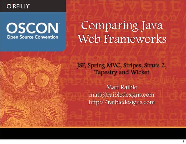 Comparing Java Web Frameworks | PDF Comparing Java Web Frameworks | PDF