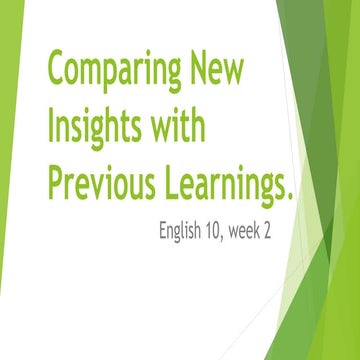 Comparing New Insights with Previous Learnings.pptx