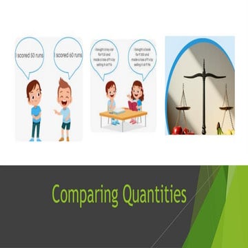 Comparing Quantities VIII comparing quantities for grade VIII students ...