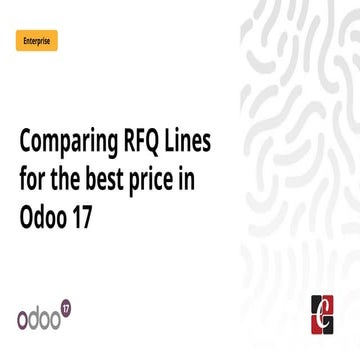 Comparing RFQ Lines for the best price in Odoo 17 | PPTX
