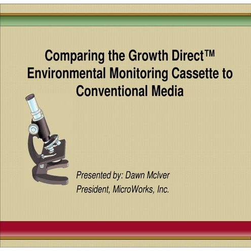 Comparing the Growth Direct™ Environmental Monitoring Cassette to ...
