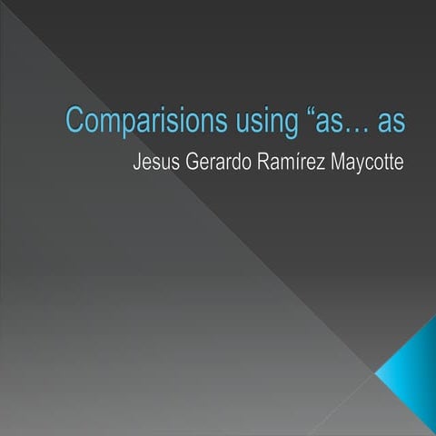 Comparisions using "as... as" | PPT