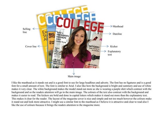 Magazine cover annotation | PPT