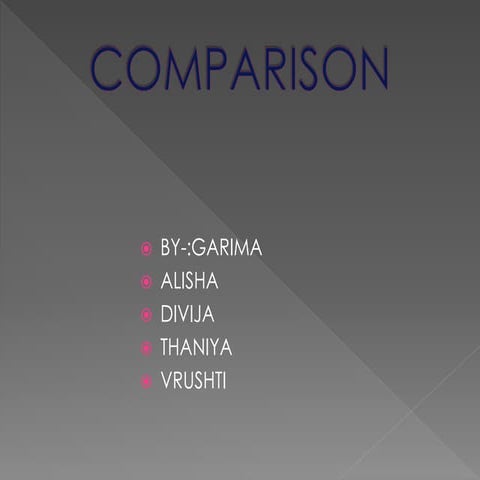 Comparison | PPTX