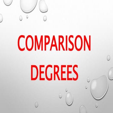 COMPARISON DEGREE MATERIAL FOR SMA .pptx