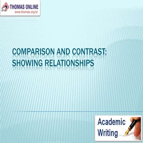 Comparison and contrast | PPTX