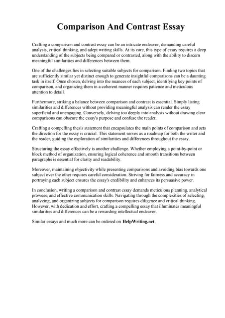 A Good Compare And Contrast Essay.pdf