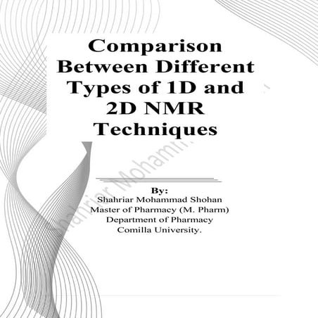 Comparison Between 1D and 2D NMR Techniques.pdf