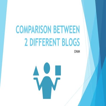 Comparison between 2 different blogs | PPT