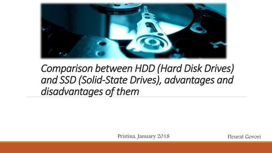 SSD - Solid State Drive PPT by Atishay Jain | PPT