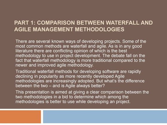 Agile vs Waterfall: Choosing the Right Project Management Methodology ...