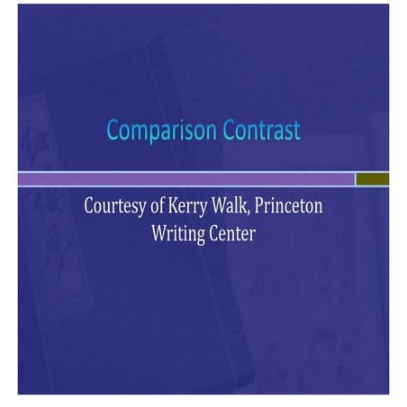 Comparison Contrast | PDF