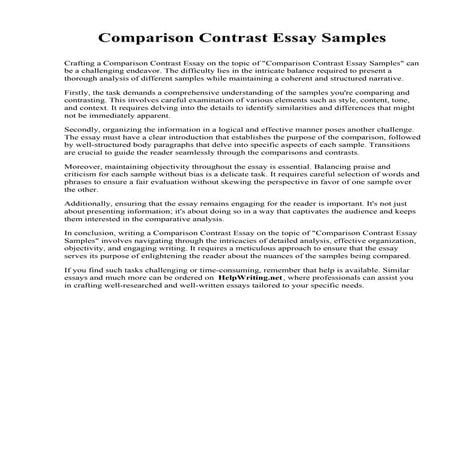 Comparison Contrast Essay Samples.pdf