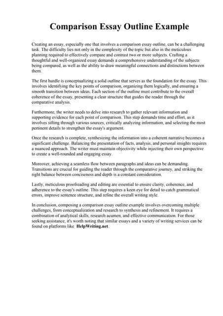 Comparison And Contrast Essay Introduction Examples.pdf