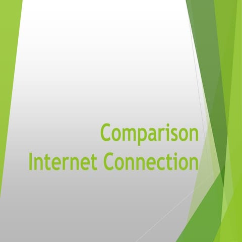 example comparison internet connection | PPT