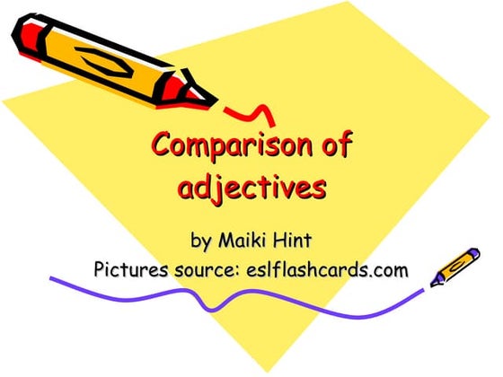 Comparison of adjectives | PPTX