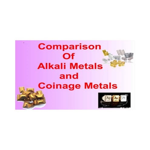 Comparison of alkali metals and coinage metals | PDF