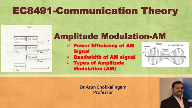 Comparison Of Amplitude Modulation Techniques Pptx