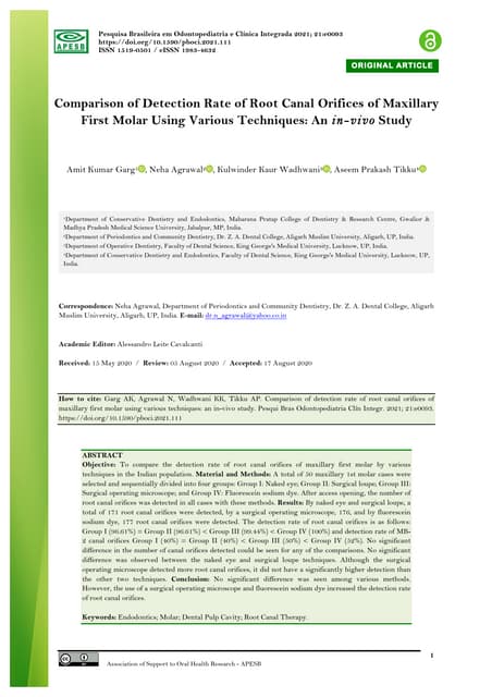 Clinical Approach of a Tooth with Radix Entomolaris and Five Root ...