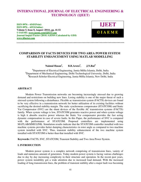 Enhancement of Voltage Stability on IEEE 14 Bus Systems Using Static Var Compensator | PDF