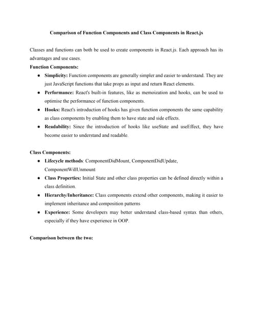 Choosing Between Functional and Class Components in React: What You ...