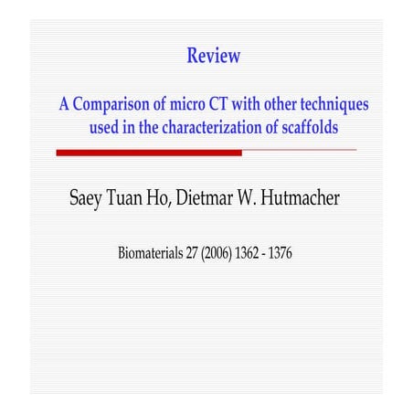 Comparison Of Micro Ct | PDF