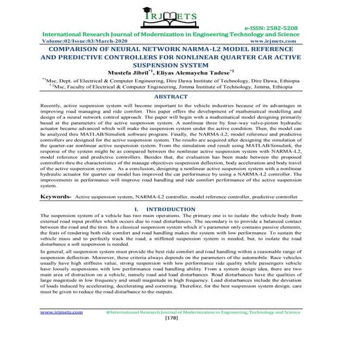 Comparison Of Neural Network Narma L2 Model Reference And Predictive Controllers For Nonlinear