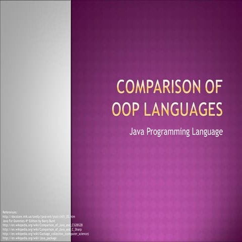 OOP Language Powerpoint | PPT