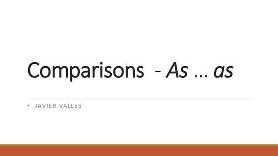 Comparative adjectives | PPT