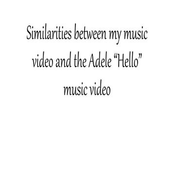 Adele – 'Hello’ Analysis | PPTX