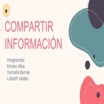 Compartir información | PPTX