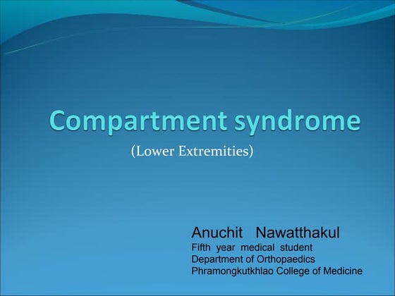 Compartment Syndrome .pptx