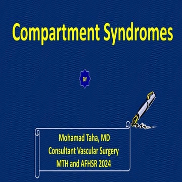 Compartment syndrome, meaning , types, causes , nursing management ...