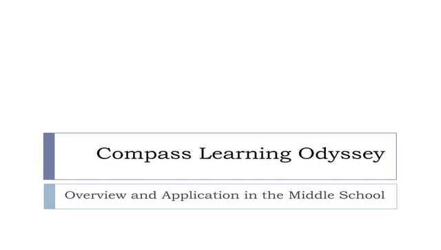 Play Compass Learning Odyssey