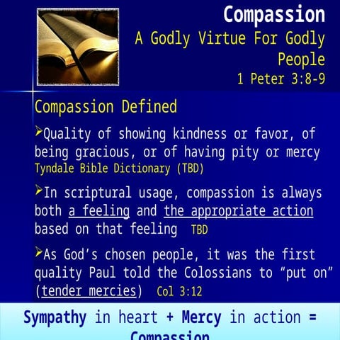 Compassion(bible study) for sunday service.ppt