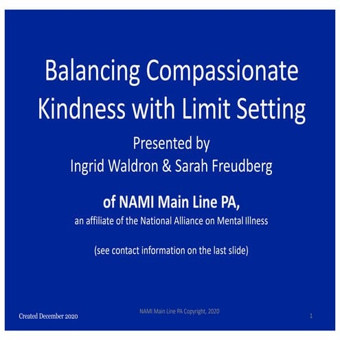 Balancing Compassion & Limits | PDF