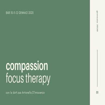 Compassion focus therapy - Bari, 10-11-12 Gennaio 2020 | PDF | Mental ...