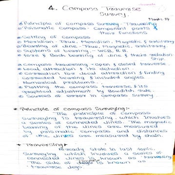COMPASS TRAVERSE SURVEY IN CIVIL ENGINEERING | PDF