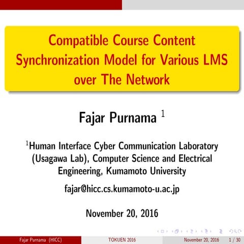 Compatible Course Content Synchronization Model For Course Distribution