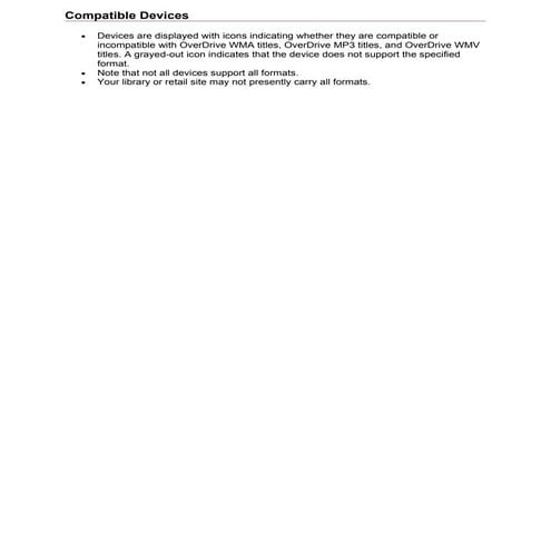 Compatible Devices | DOC