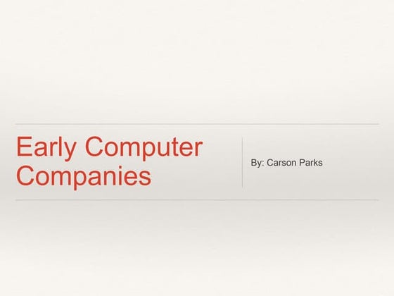 History of ICT | PPT