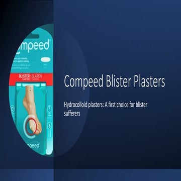Compeed Blister Plasters Presentationpptx