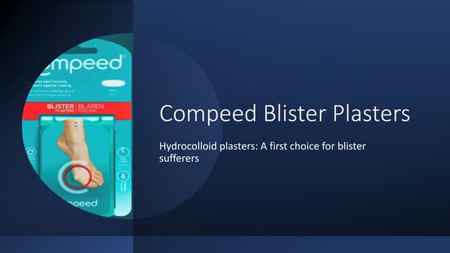 Compeed Blister Plasters Presentationpptx