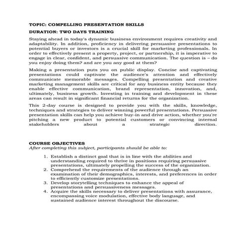 COMPELLING PRESENTATION SKILLS TRAINING OUTLINE.pdf