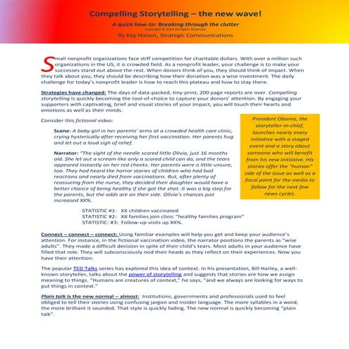 Compelling storytelling ... the new wave | PDF