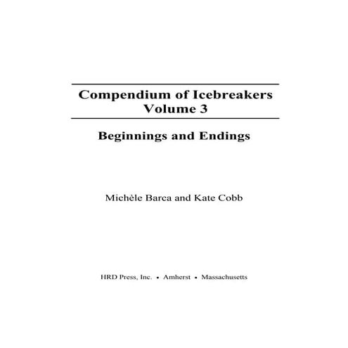 Compendium of icebreakers volume 3 | PDF