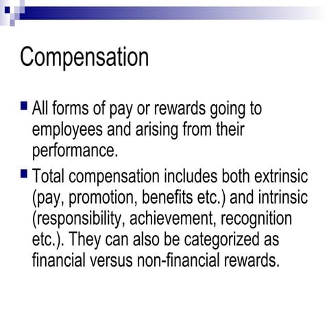 Compensation | PPT